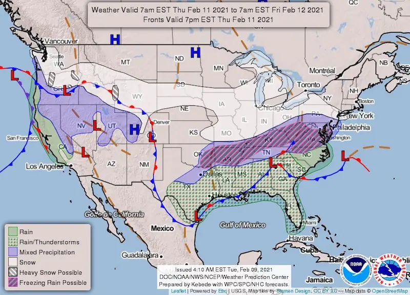 NOAA Winter Weather Maps – Just In Weather